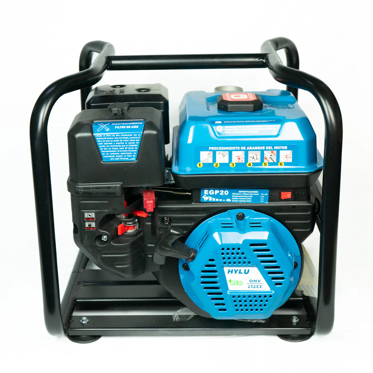 MOTOBOMBA 2 PULGADAS 6 HP GASOLINA (EGP20) HYLUX – Industriagro